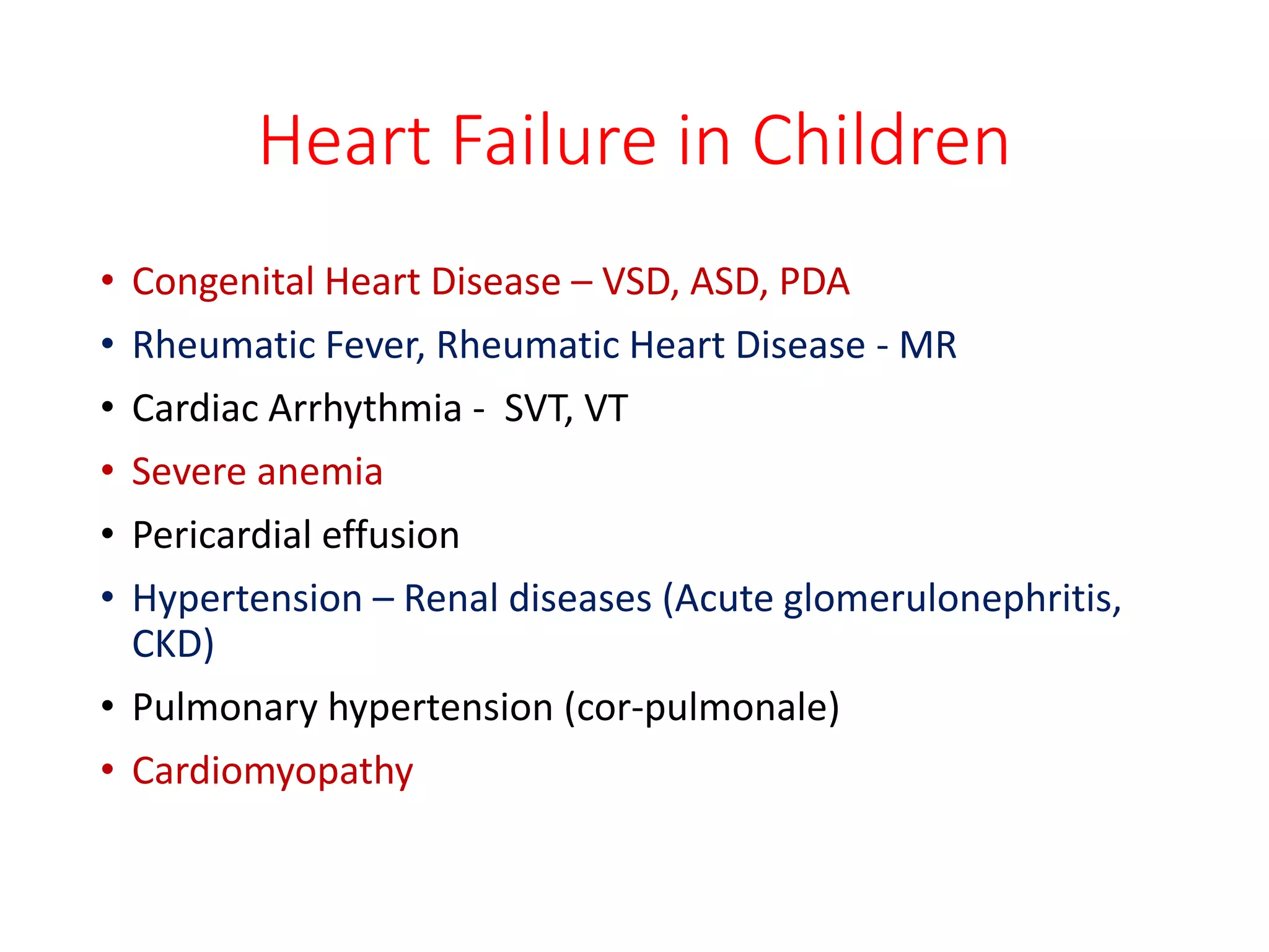Heart failure in children 2021 | PDF
