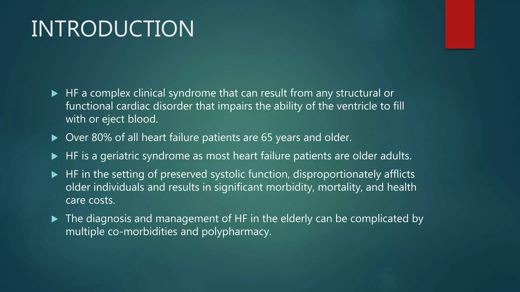 Heart failure in elderly | PPTX