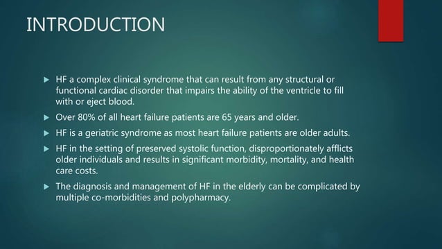 Heart failure in elderly | PPTX