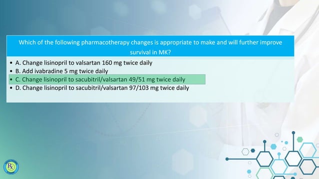 Heart Failure Pharmacotherapy Treatment guidelines and medication choices | PPT
