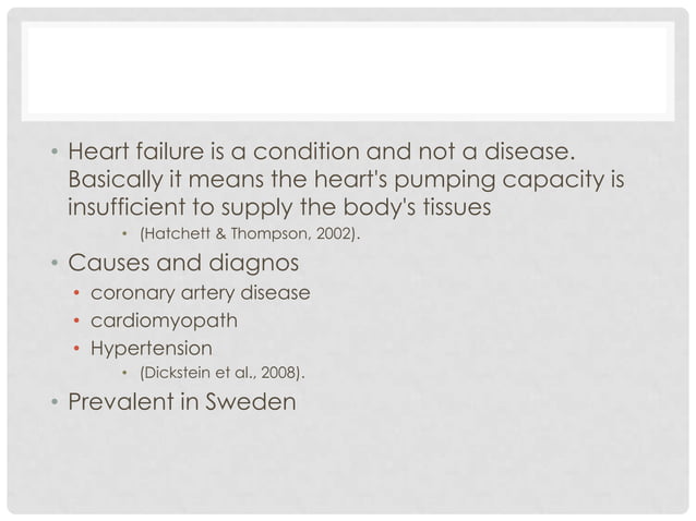 Heart failure ppt | PPT