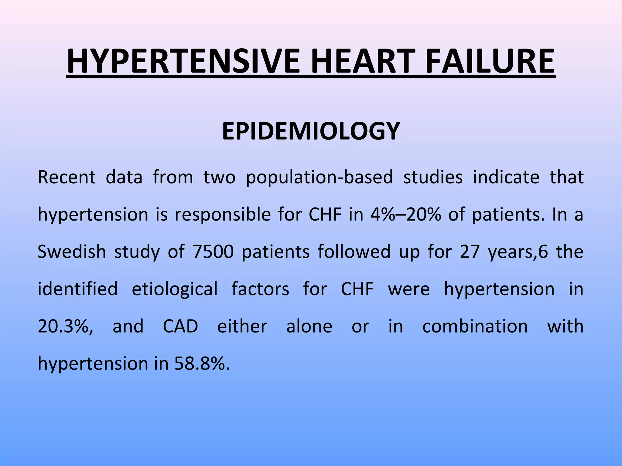 Heart failure ppt | PPT