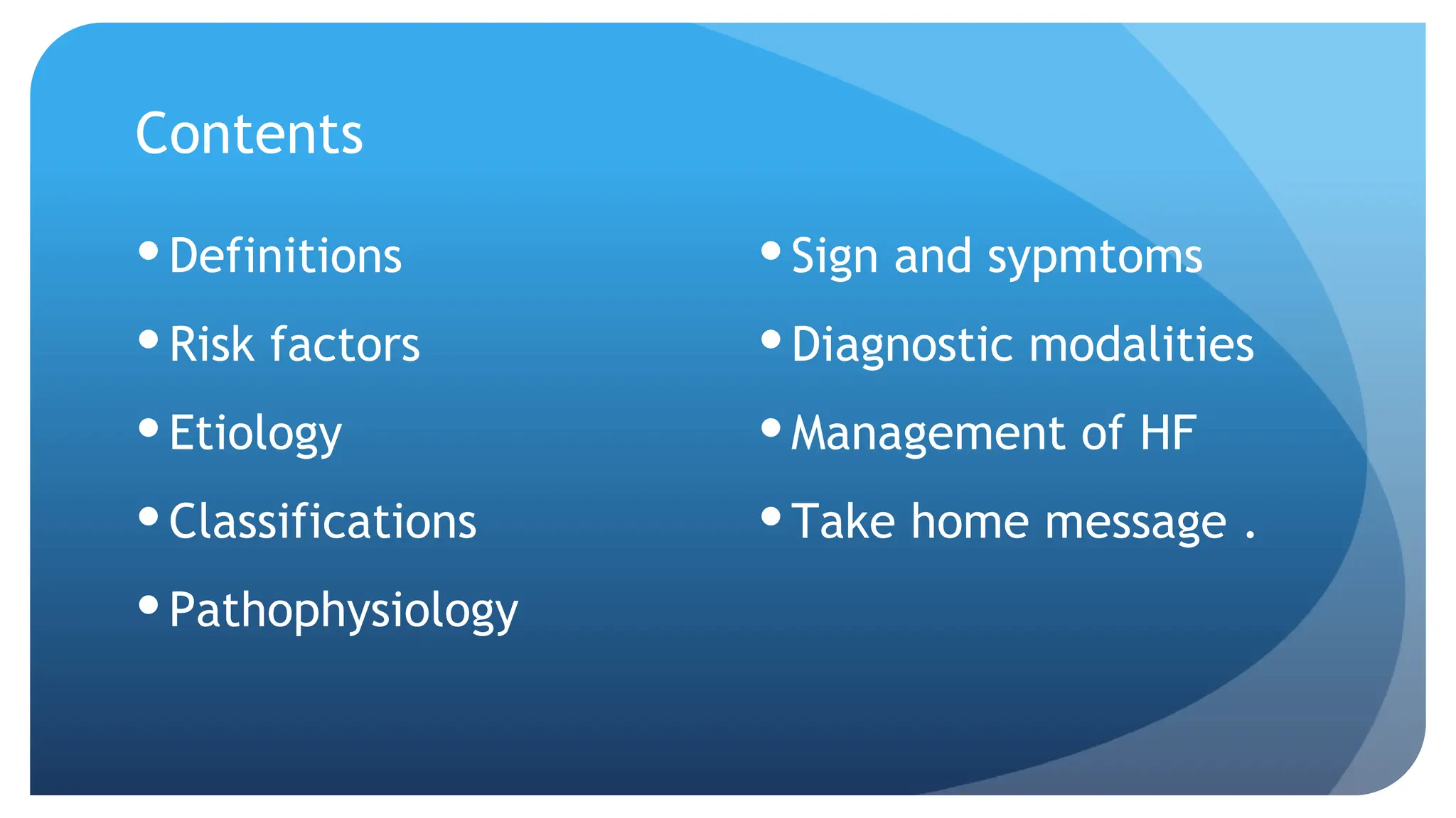 heart failure presentation .presentation pptx | PPTX