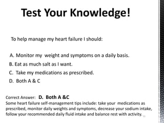 Heart failure self-management | PPTX