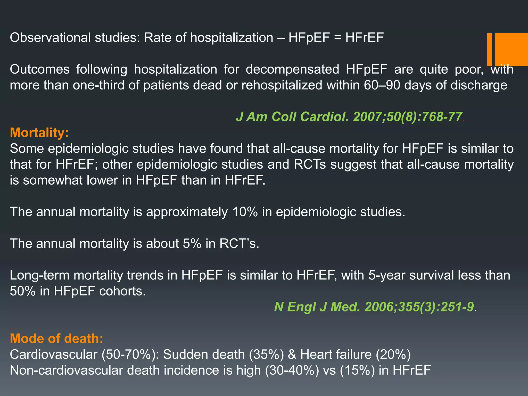 Heart failure with preserved ejection fraction | PPTX