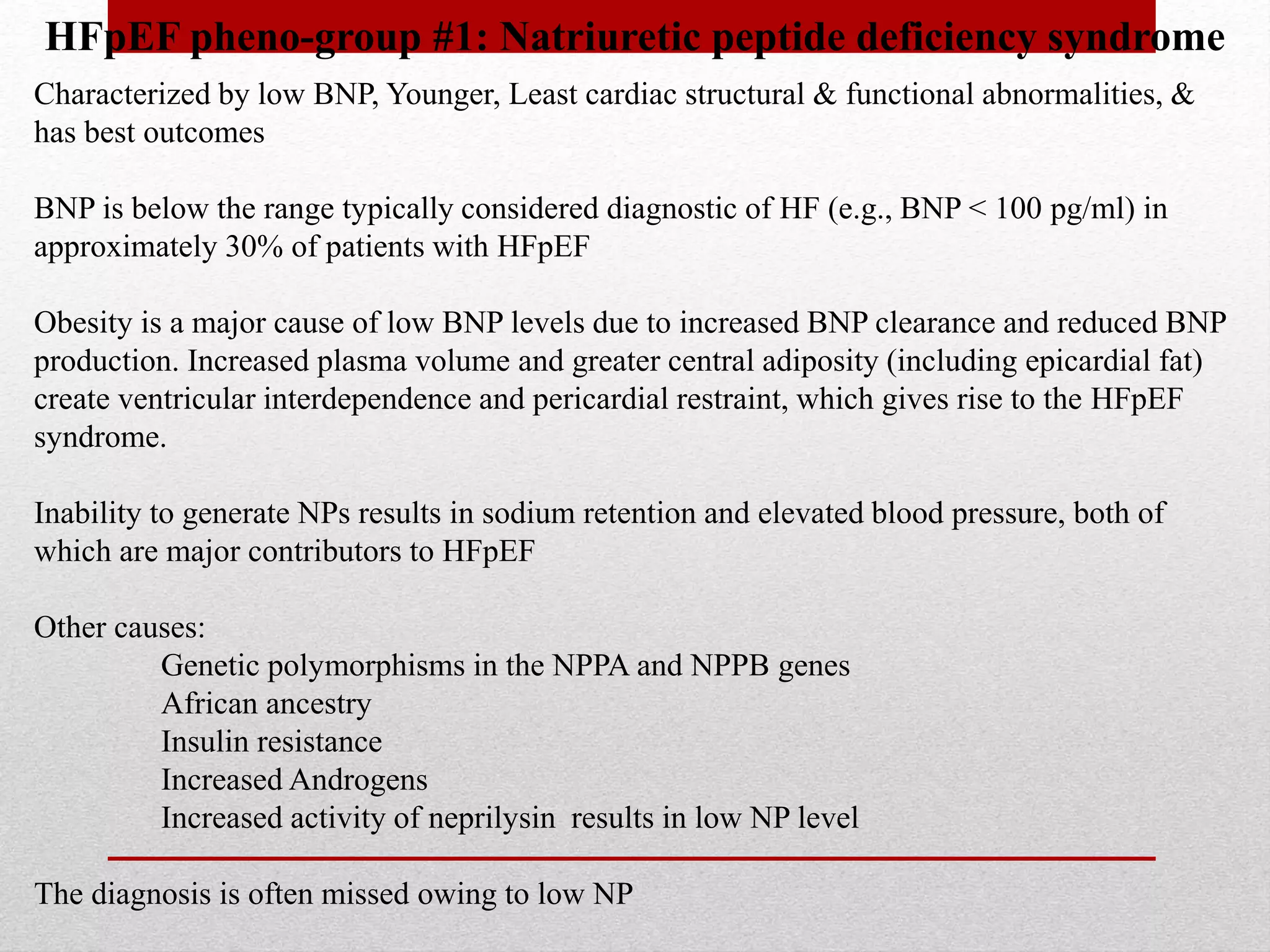 Heart failure with preserved ejection fraction | PPTX
