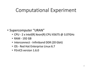 Parallel Left Ventricle Simulation Using the FEniCS Framework | PPT