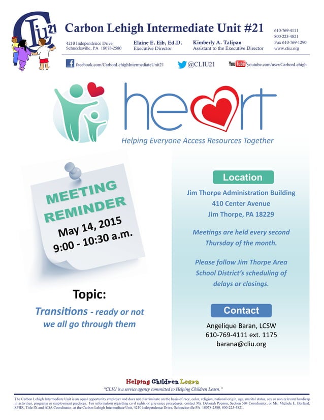Heart Meeting Reminder | PDF
