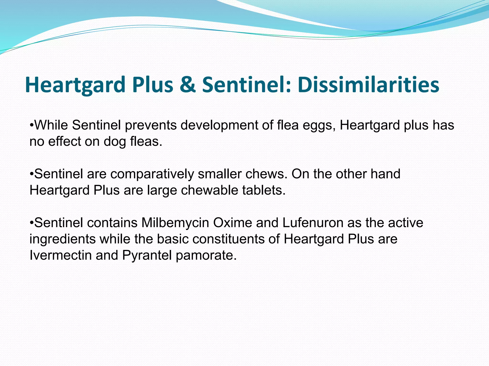 Heartgard Plus versus Sentinel | PPTX