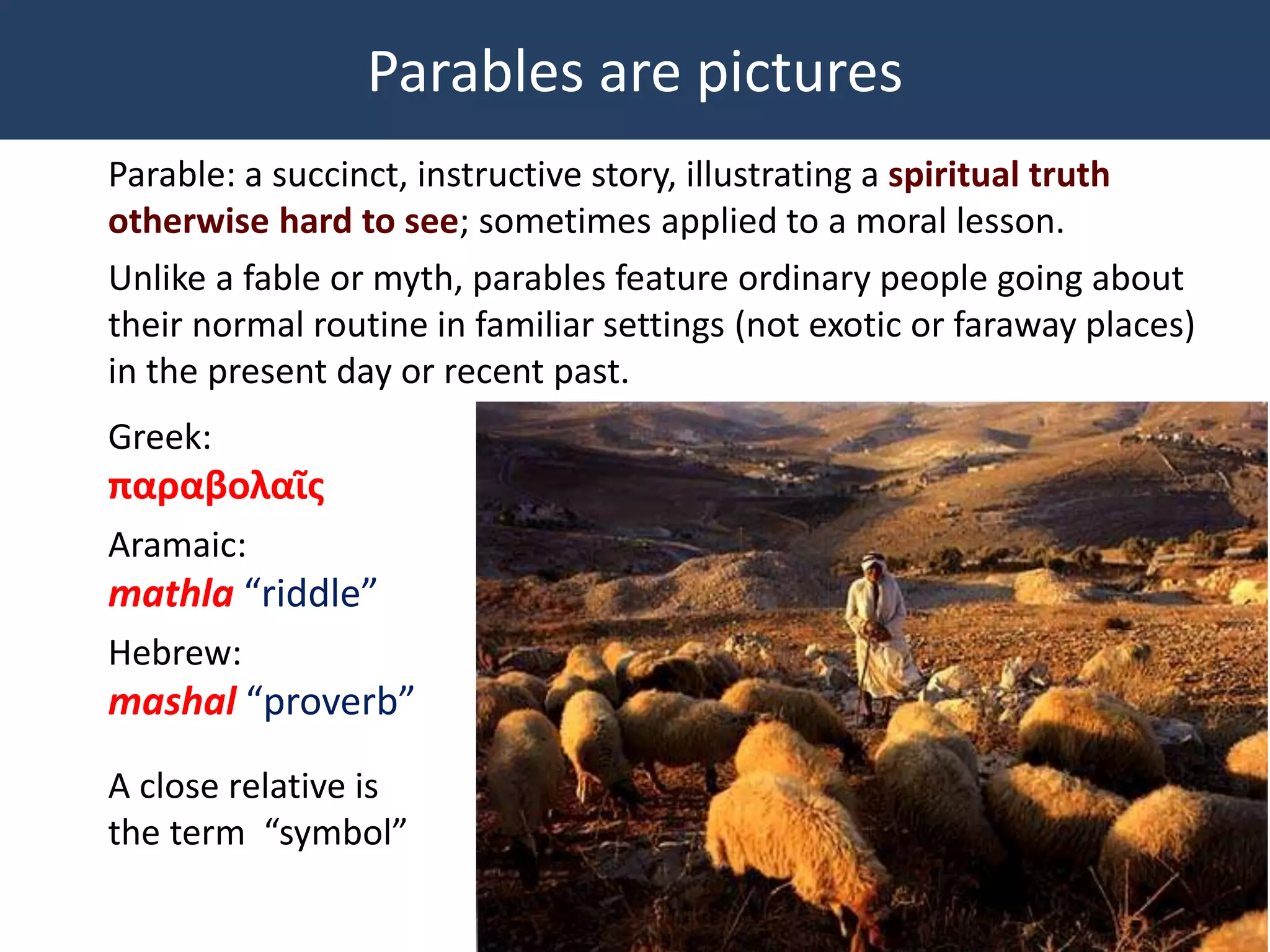 Hear The Parables of Jesus Anew | PPTX