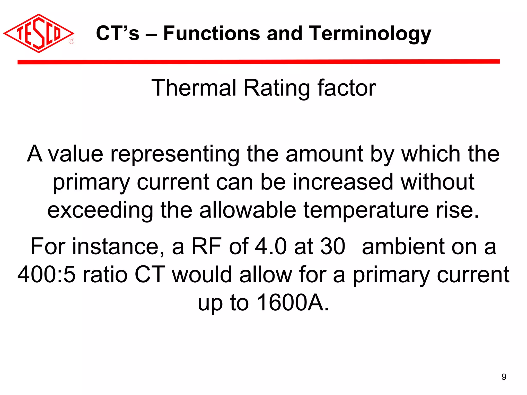 Current Transformers: Ratio & Burden Testing | PPT