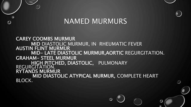 Heart murmur | PPT