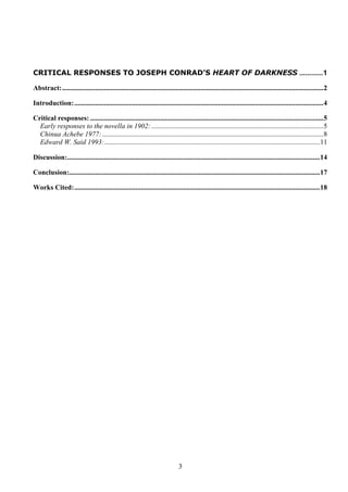 Heart of darkness | PDF