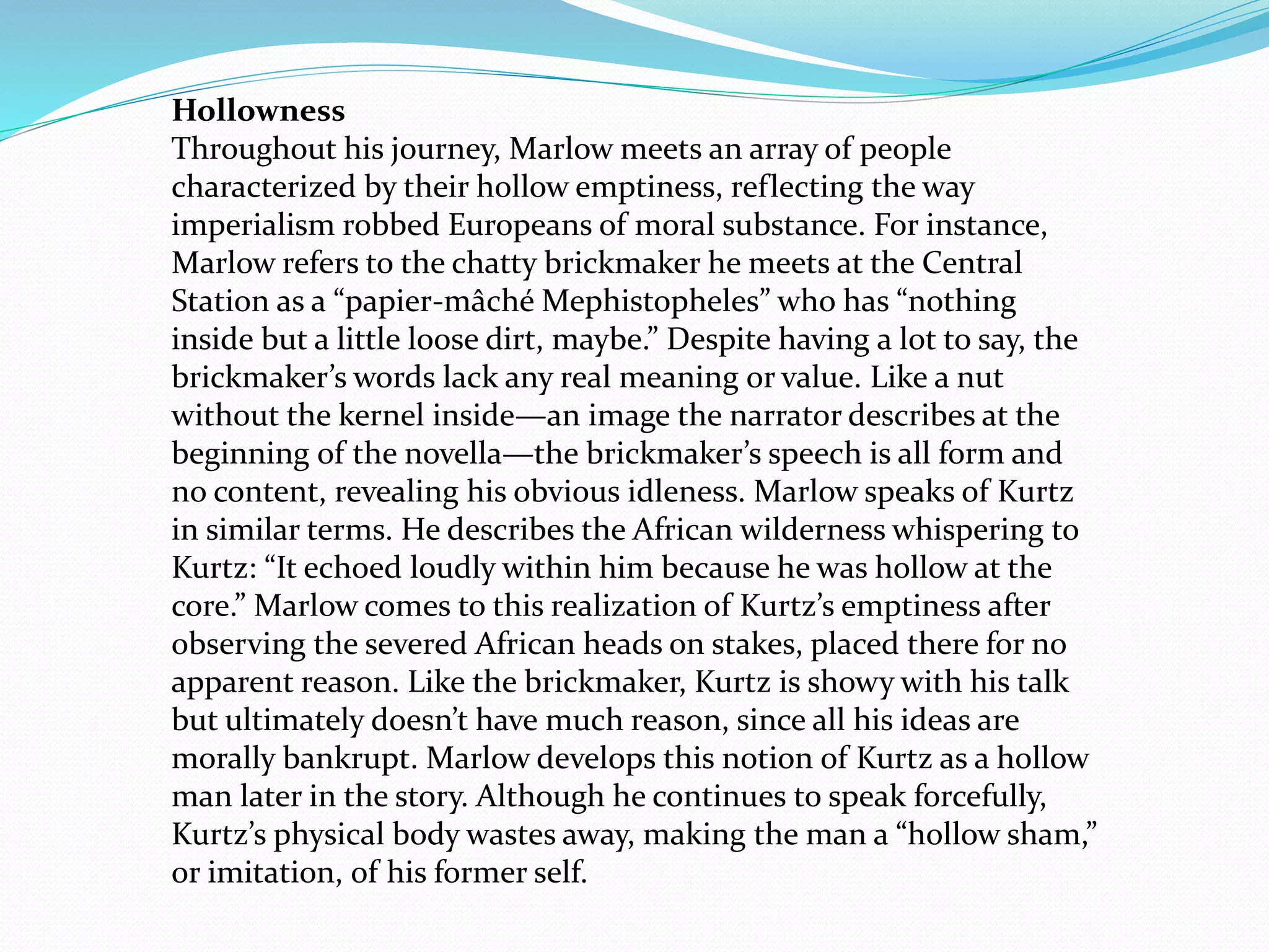 Heart of darkness | PPTX