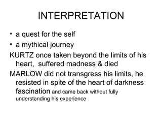 HEART OF DARKNESS | PPT