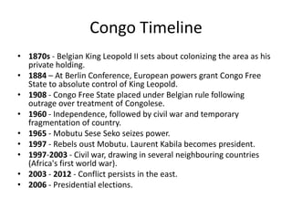 Heart of darkness congo | PPTX