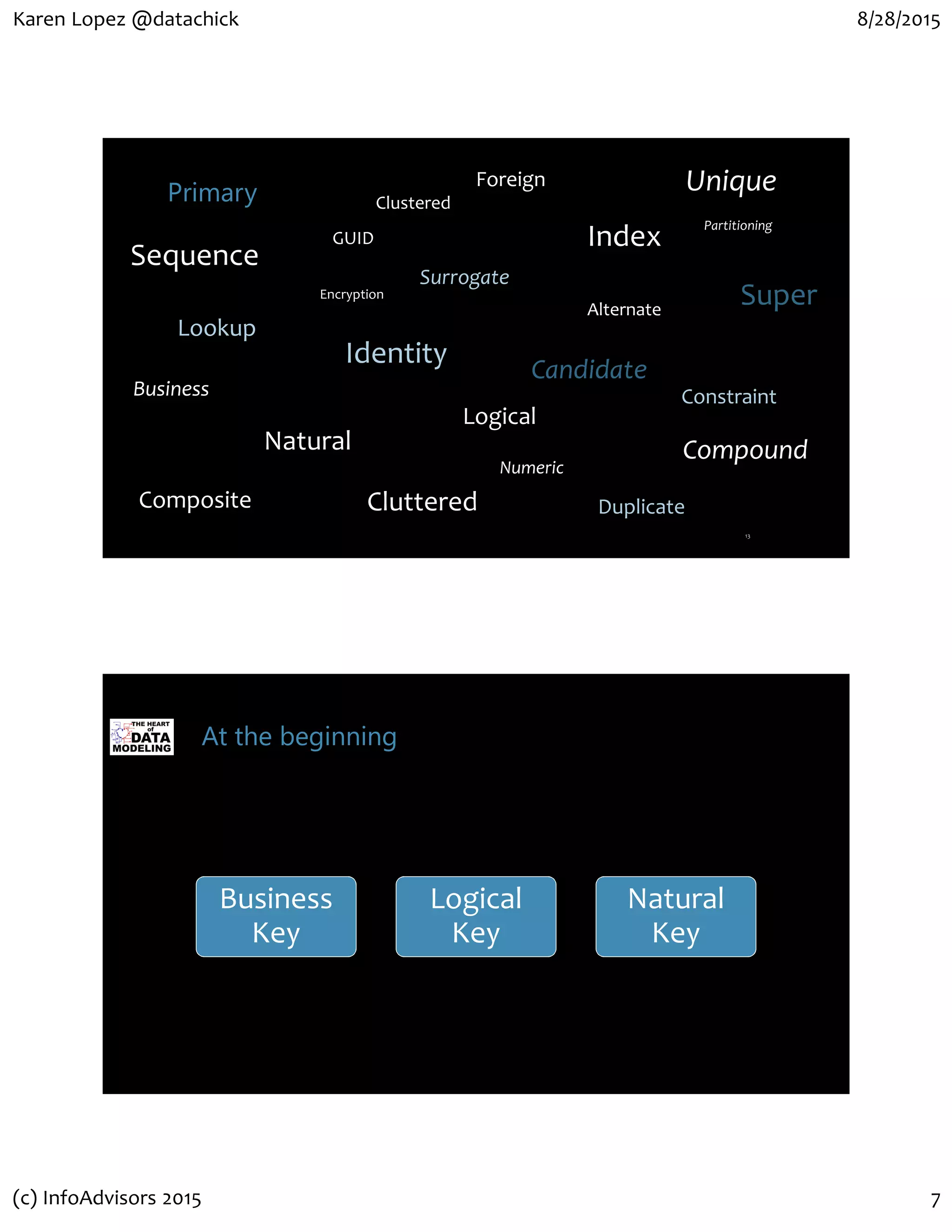 Modeling Webinar: The Key to Keys | PDF