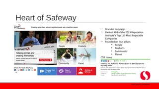 Safeway - Corporate Social Responsibility Audit and Recommendations | PPT