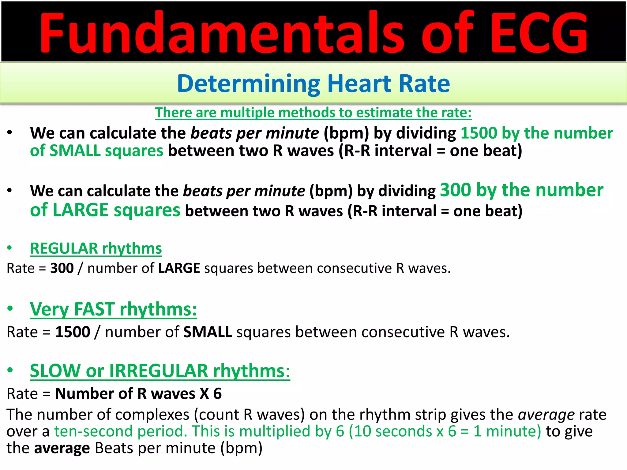 Approach to a patient with Heart rate abnormality in ECG | PPSX