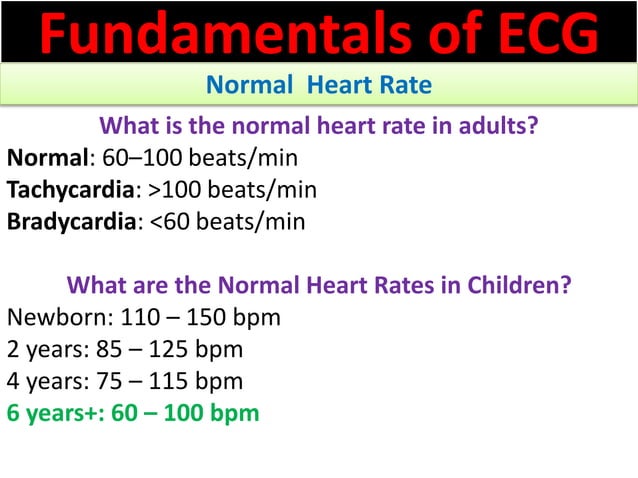 Approach to a patient with Heart rate abnormality in ECG | PPT