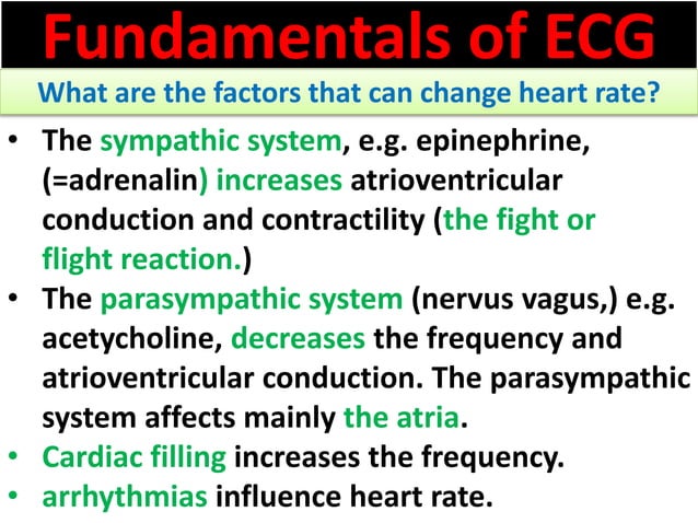 Approach to a patient with Heart rate abnormality in ECG | PPT
