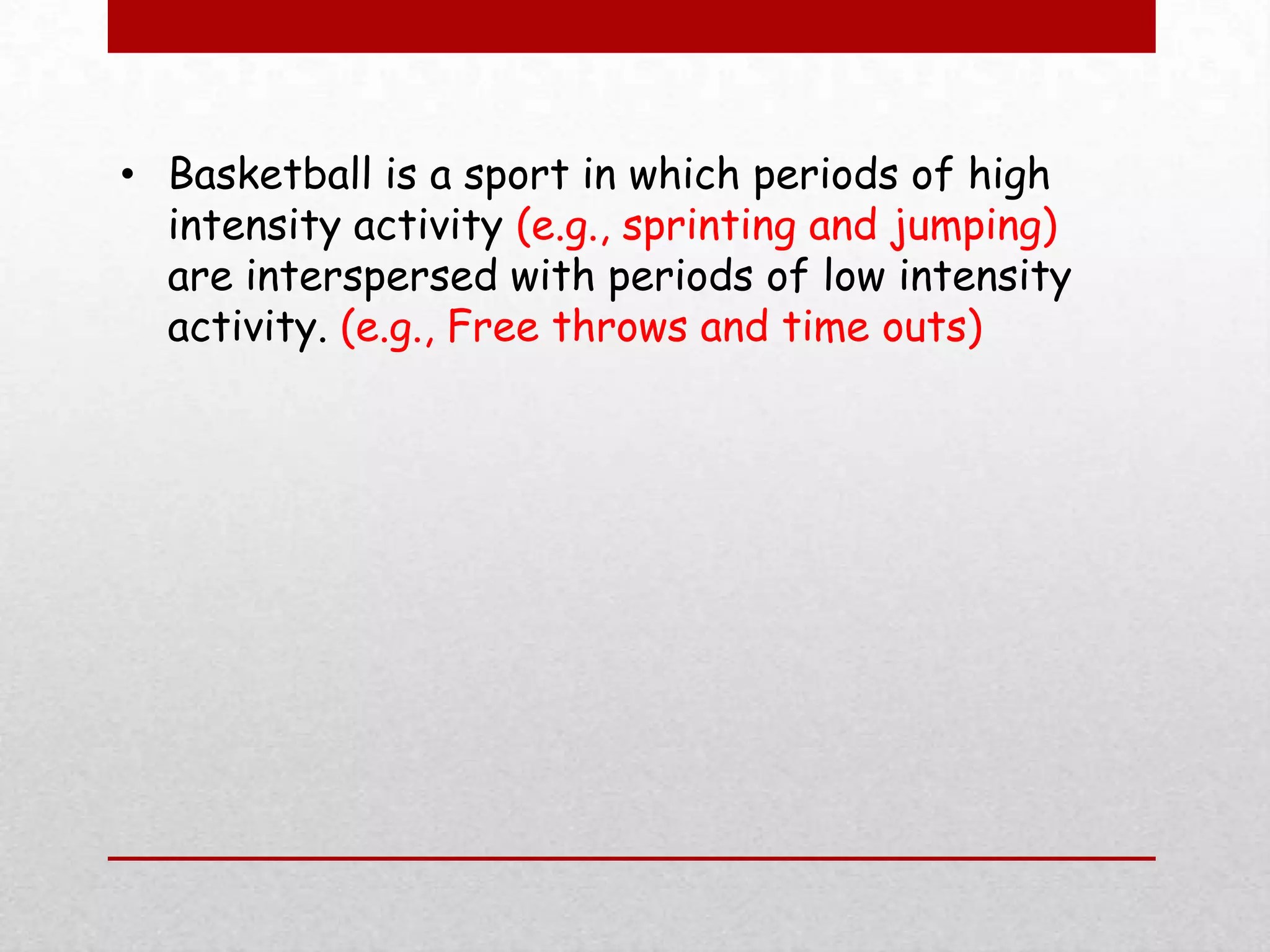 Heart rate in a basketball game | PPTX