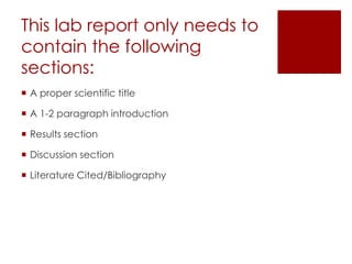 Heart rate lab report | PPTX