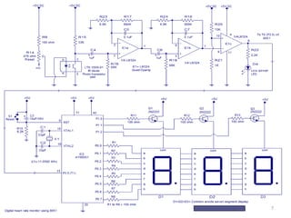 Heart rate monitering using 8051 and sensor | PPTX