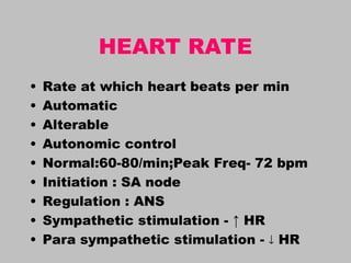 Heart Rate Regulation - CVS - Physiology | PPT