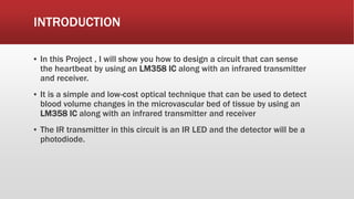 HEART RATE SENSOR USING LM358 | PPTX