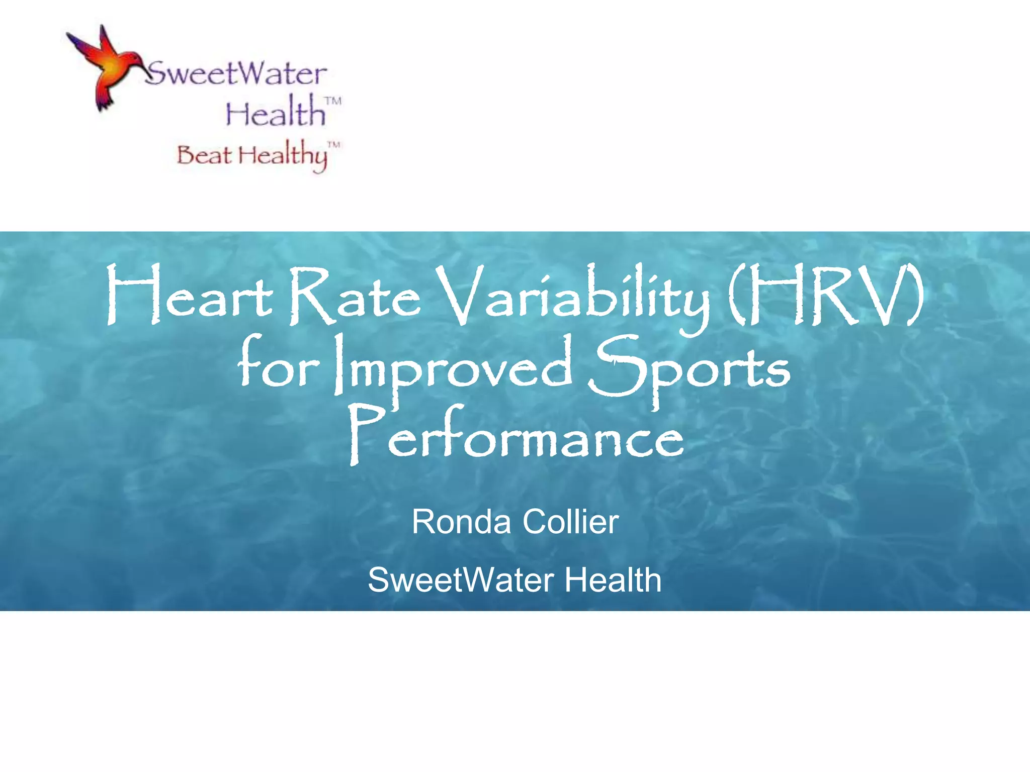 Heart Rate Variability (HRV) for Improved Sports Performance | PPTX