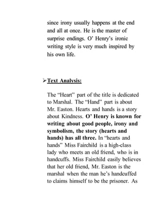 Hearts and Hands by O Henry | DOCX