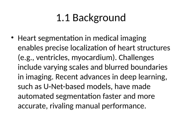 heart_segmentation_presentation for heart diseases | PPTX