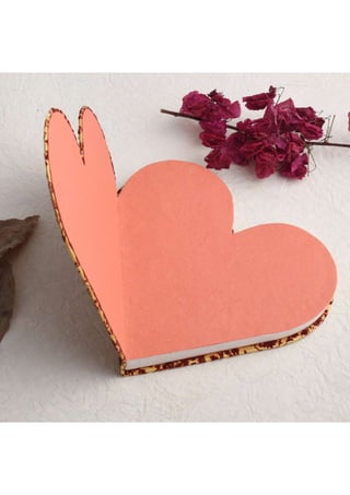 Heart Shape Diary, Velvet cover Diary | PDF