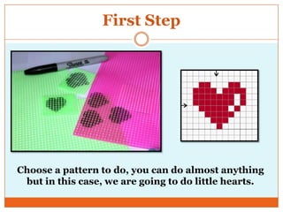 Heart Shape Plastic Canvas | PPSX