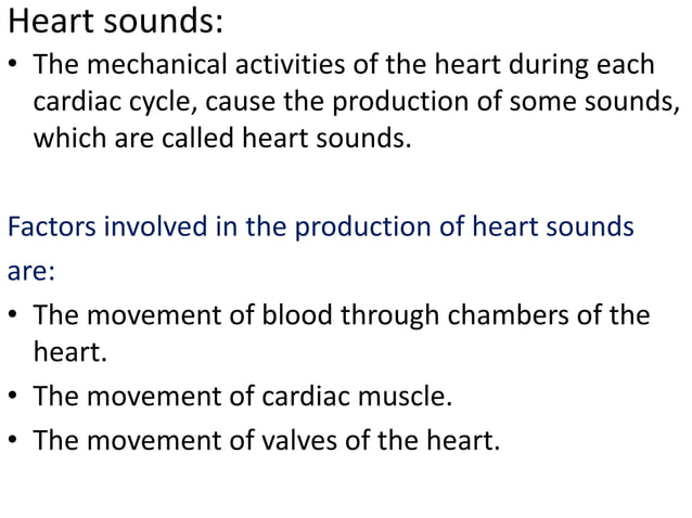 Heart sounds | PPTX | Digital Audio | Computer Software and Applications