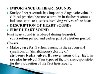 Heart sounds | PPTX
