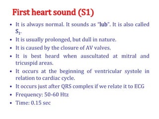 heart sounds, auscultation of heart. Brief introduction | PPTX | Heart ...