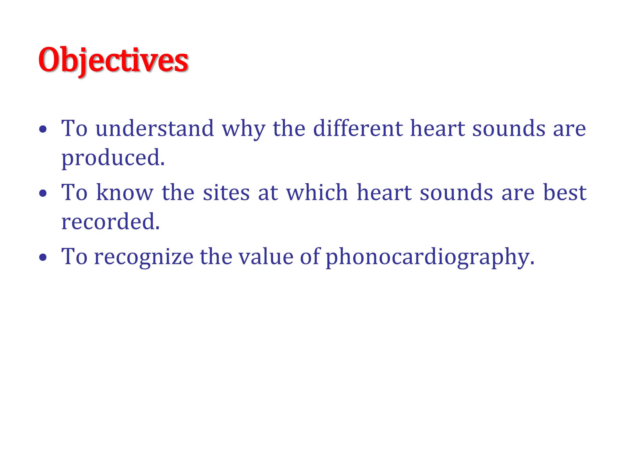 heart sounds, auscultation , points basics | PPTX