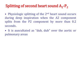heart sounds, auscultation , points basics | PPTX