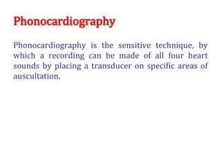 heart sounds, auscultation , points basics | PPTX