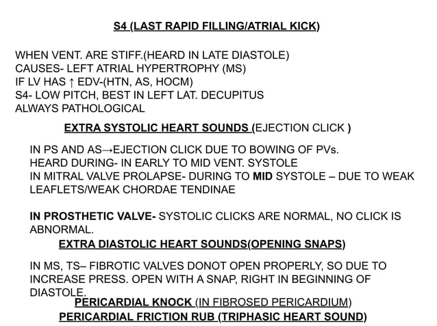 Heart sounds topic cardio vascular system | PDF | Heart and ...
