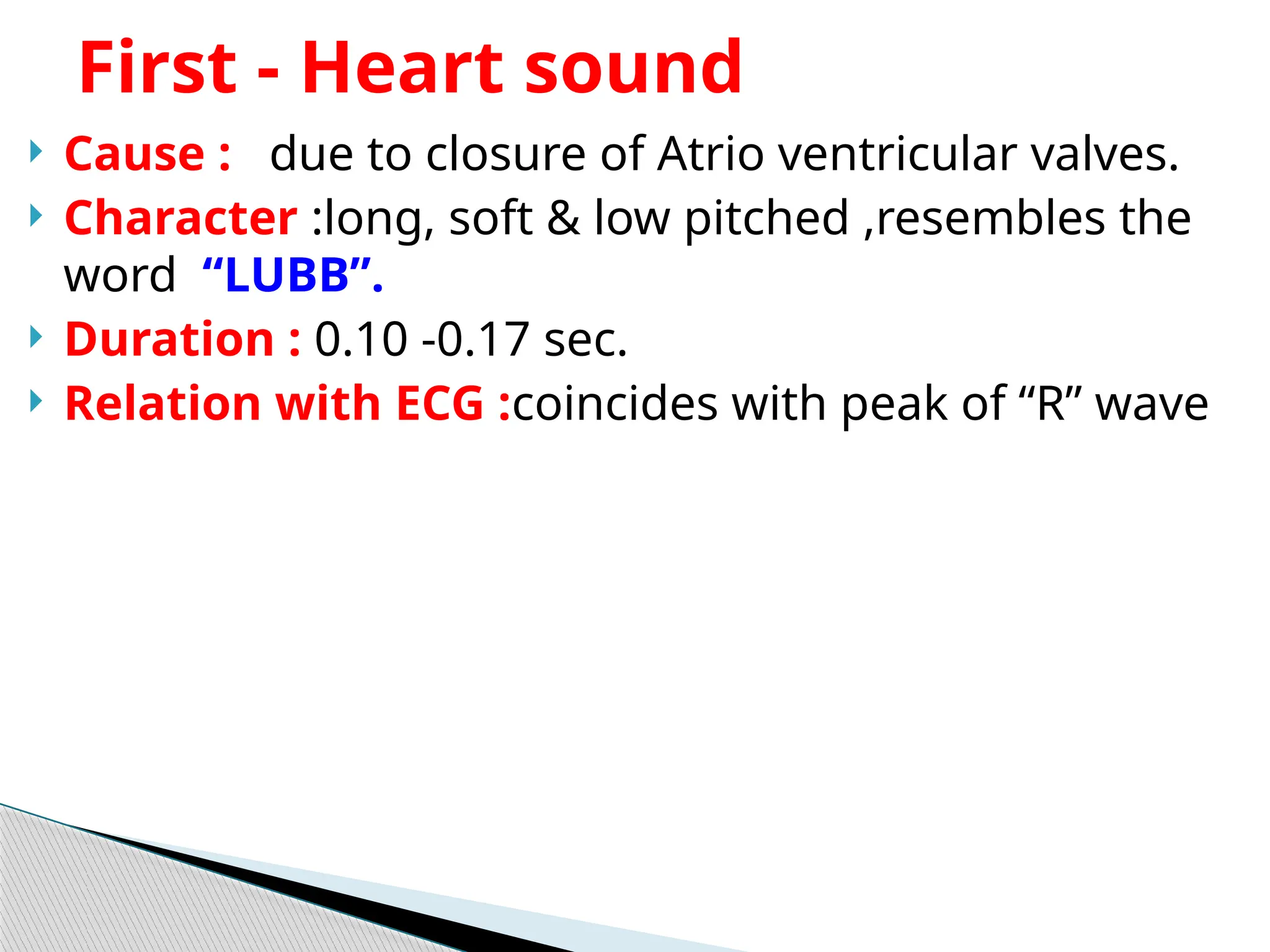 heart sounds. Various heart sounds with its interpretation pptx | PPTX
