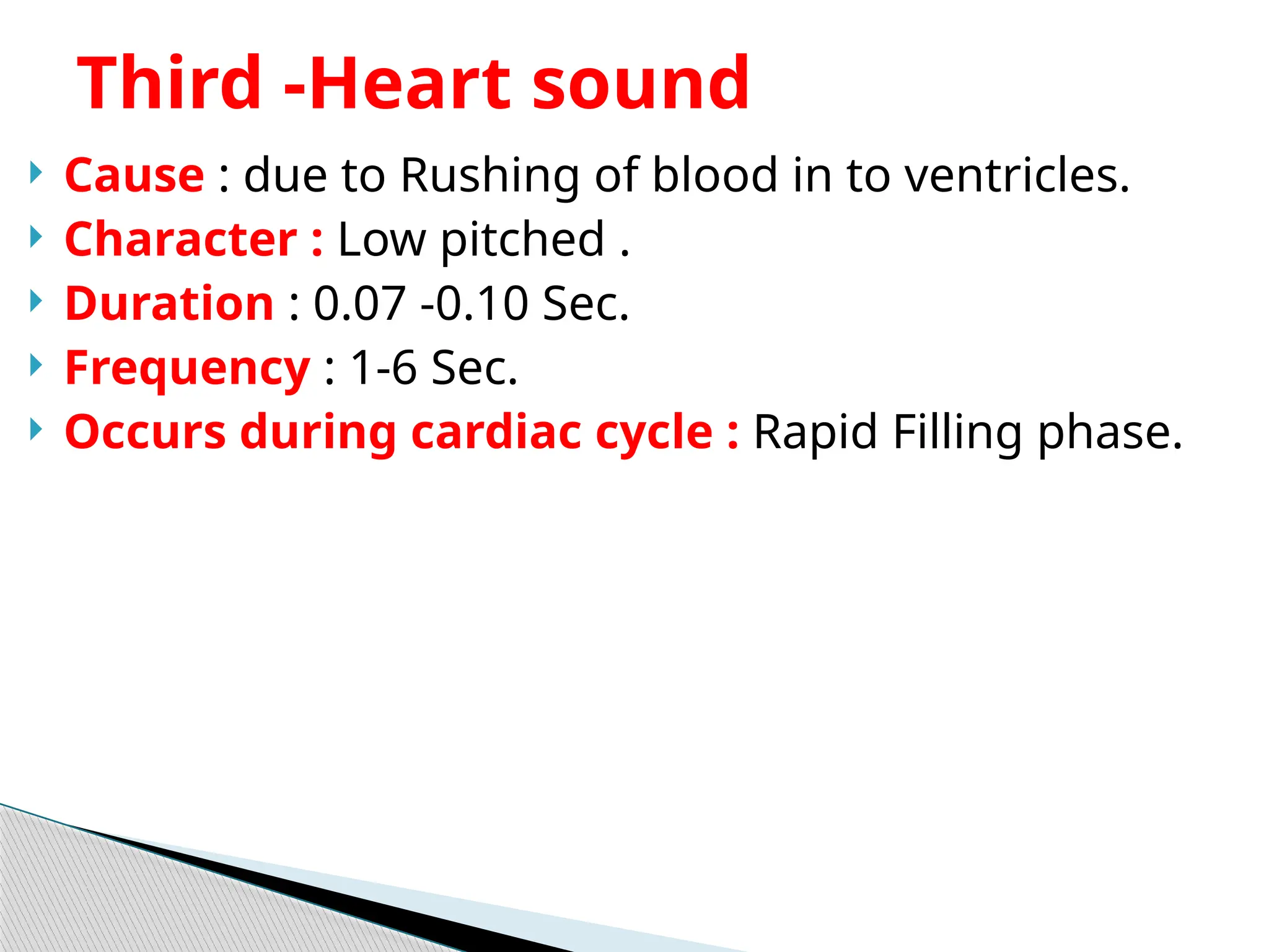 heart sounds. Various heart sounds with its interpretation pptx | PPTX