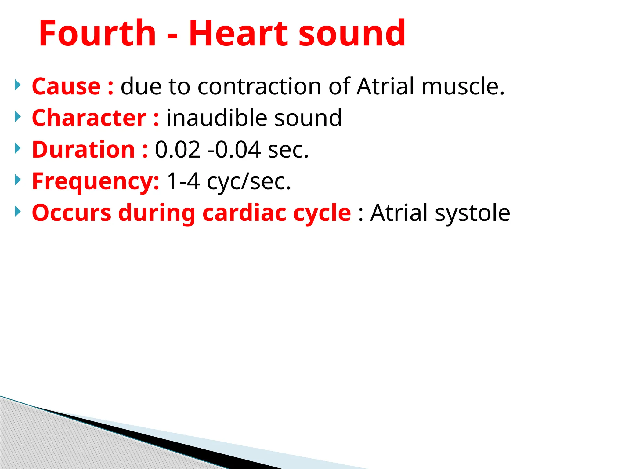 heart sounds. Various heart sounds with its interpretation pptx | PPTX