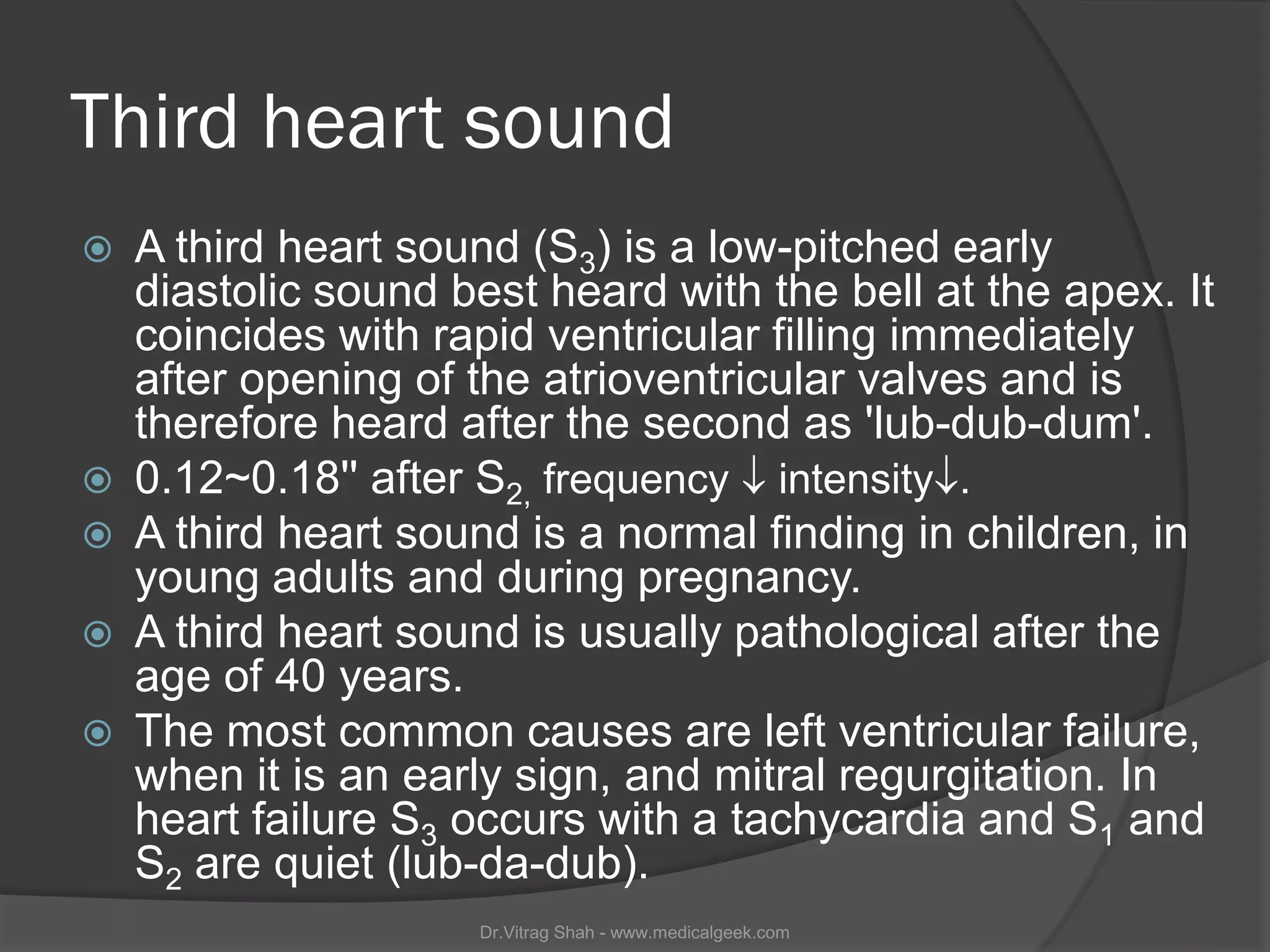 Heart sounds and murmur | PDF