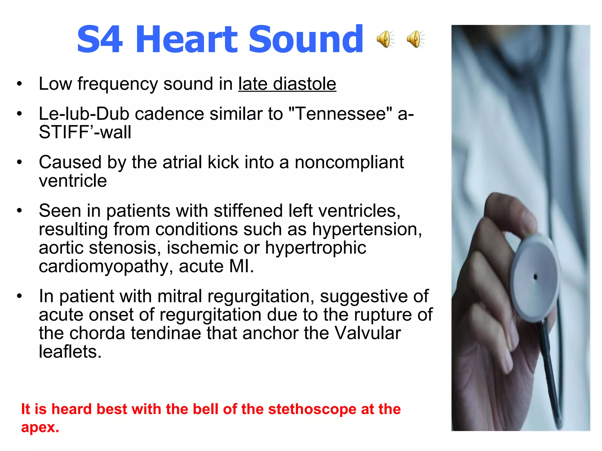 Heart Sounds And Murmurs | PPT