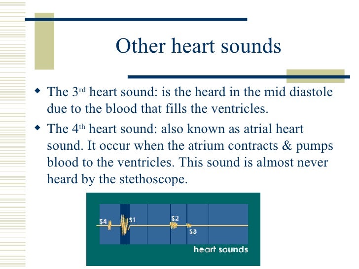 Heart sounds and murmurs