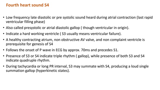 Heart sounds,murmurs & Dynamic auscultation.pptx | Digital Audio ...