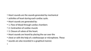 HEART SOUNDS ppt.pptx By Dr. Muralinath sir | PPTX